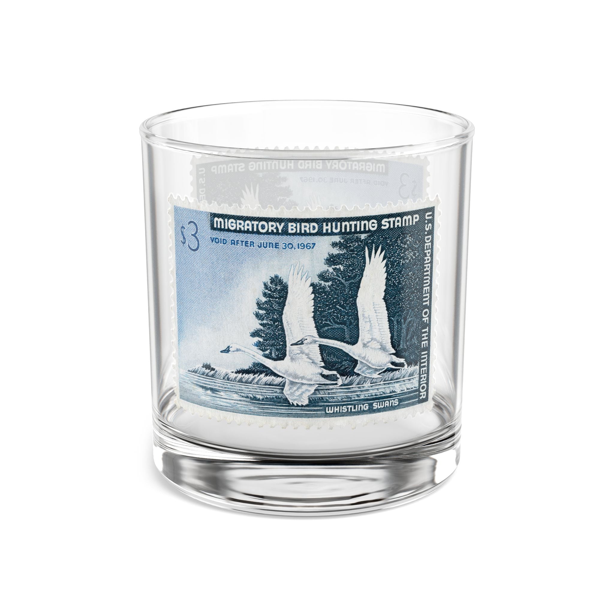 Official 1966 - 1967 Federal Duck Stamp - Whiskey Glass